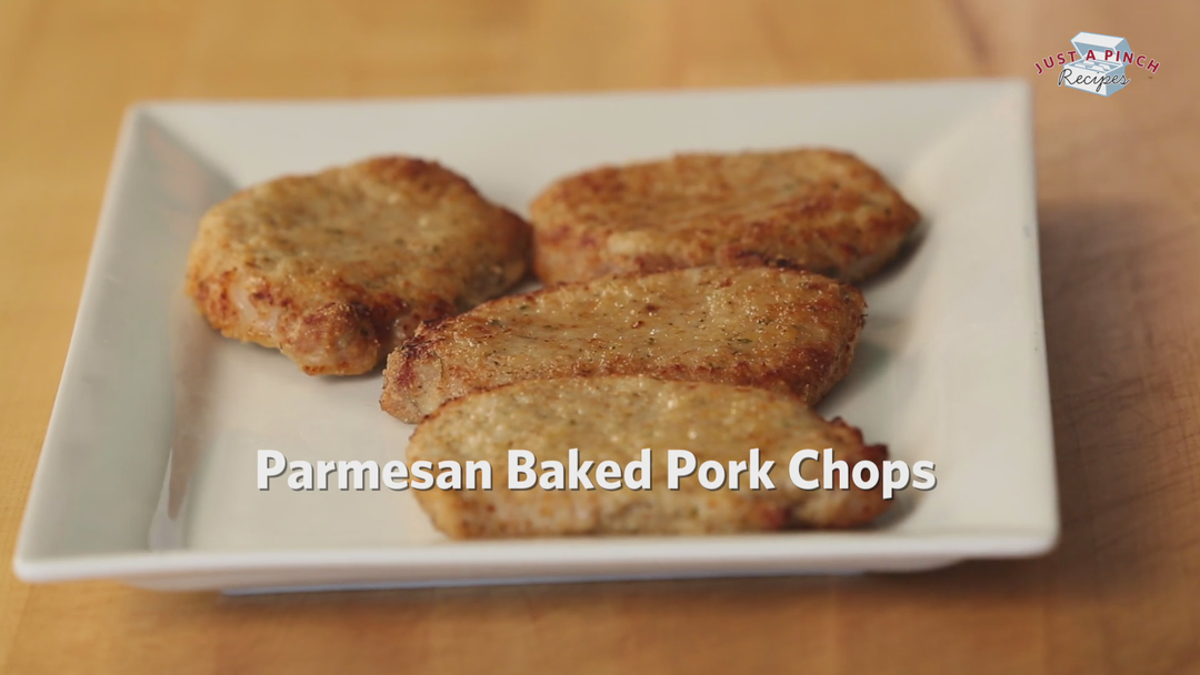 Parmesan baked pork chops