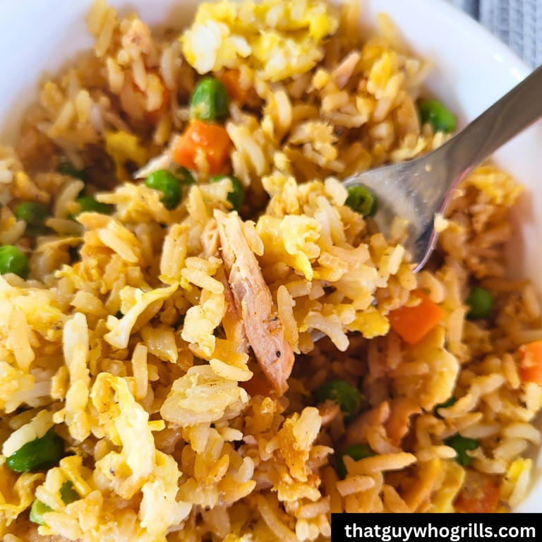 Blackstone smoked chicken fried rice recipe