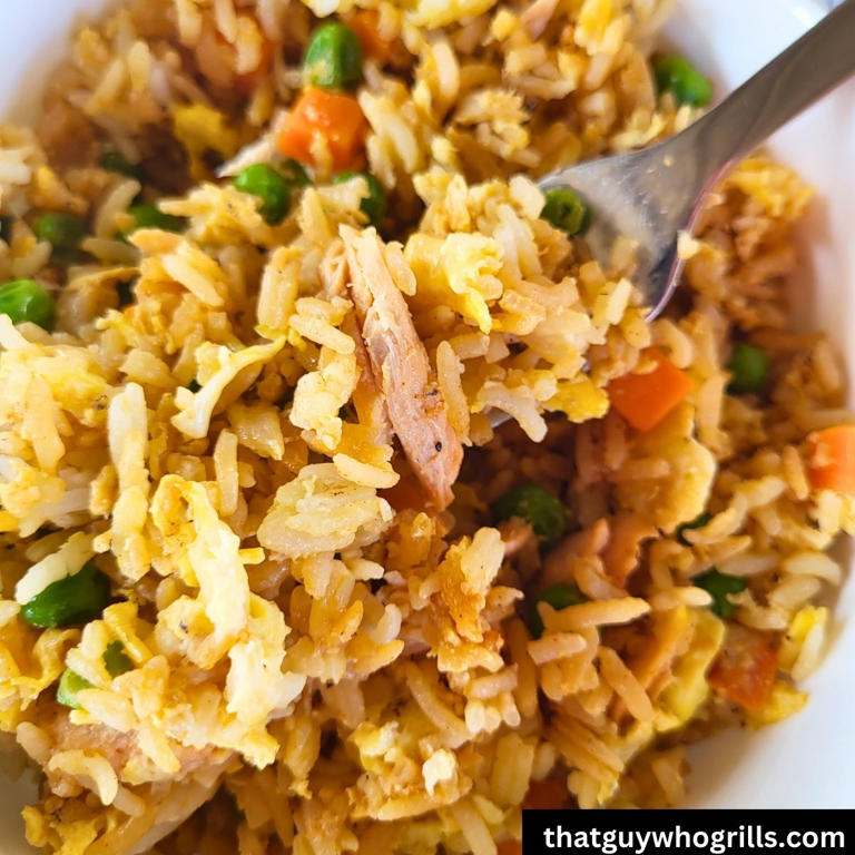 Blackstone Smoked Chicken Fried Rice Recipe