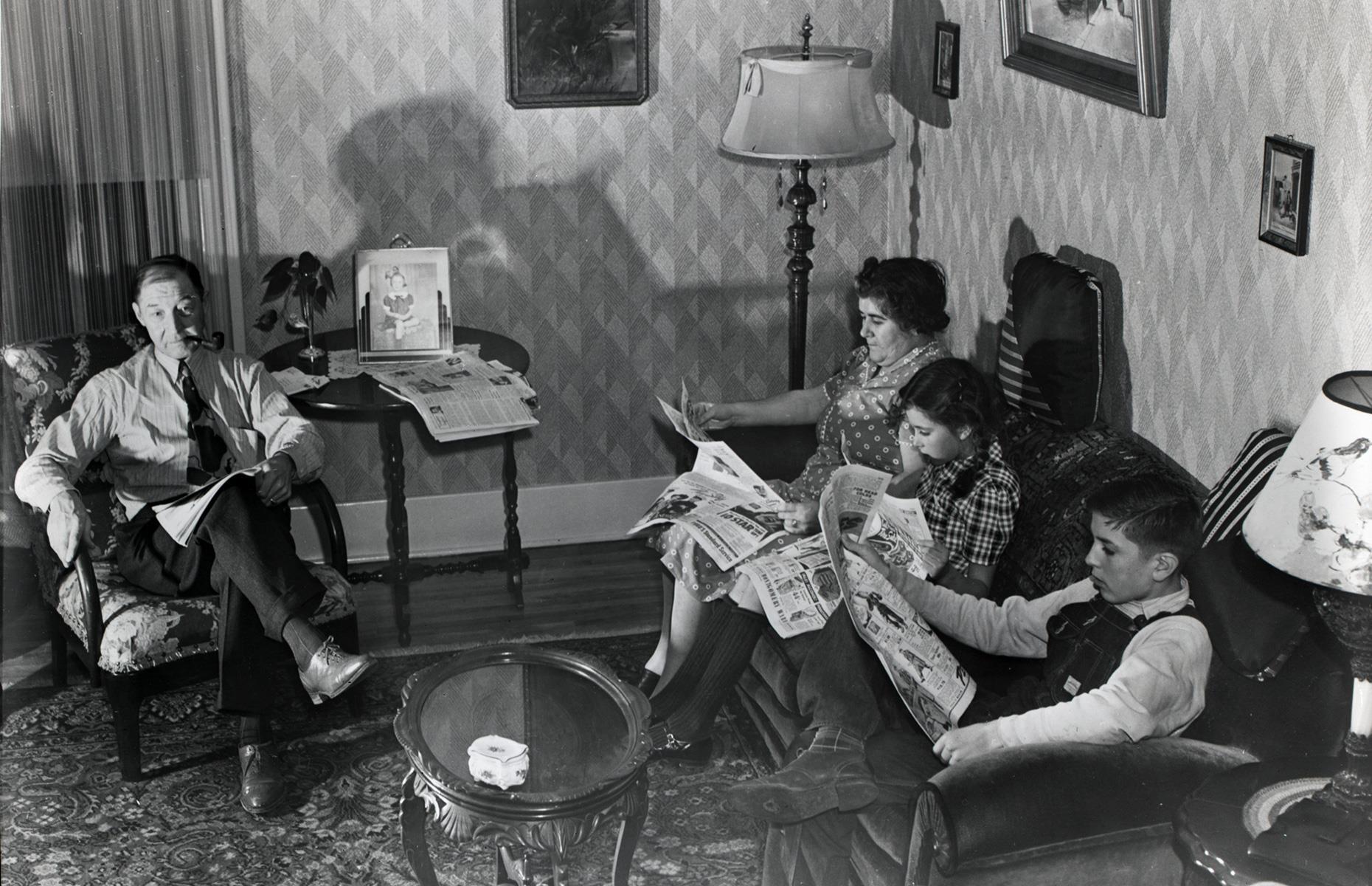 Poignant photos of how home life used to be