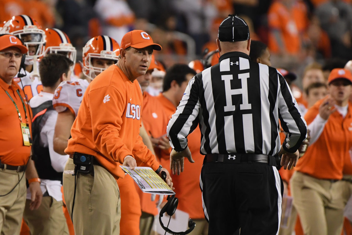 Dabo Swinney Demands Major Change To College, NFL Officiating
