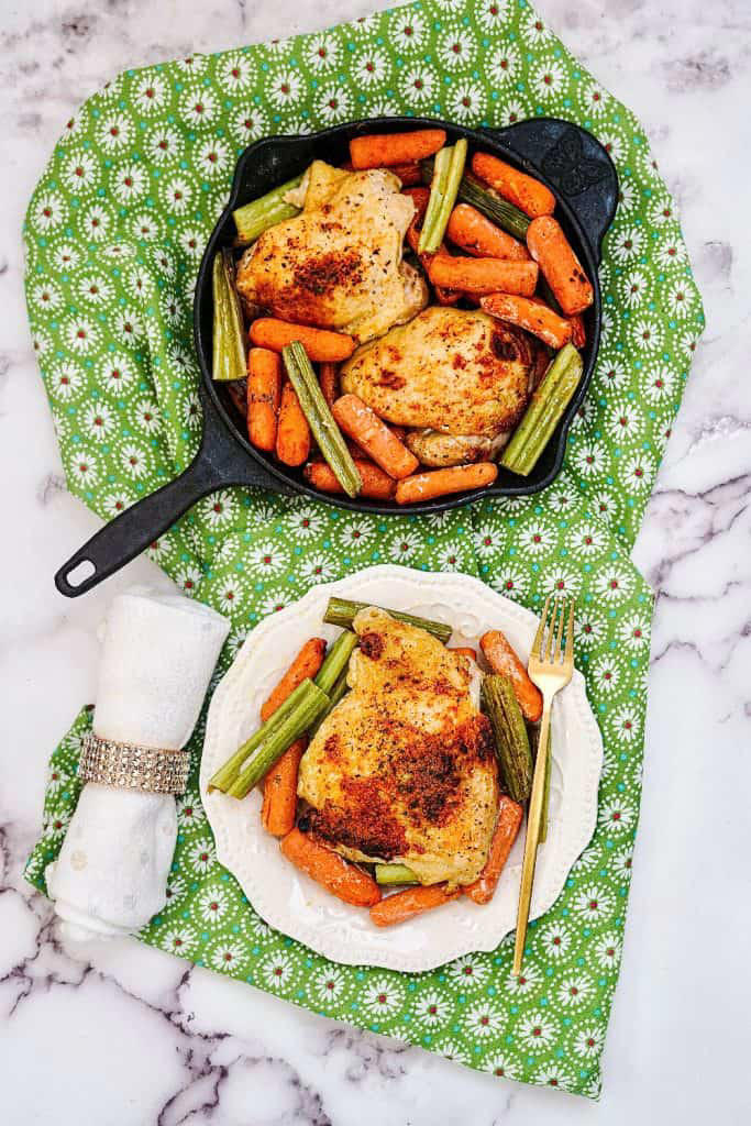 Cast Iron Skillet Buffalo Ranch Chicken