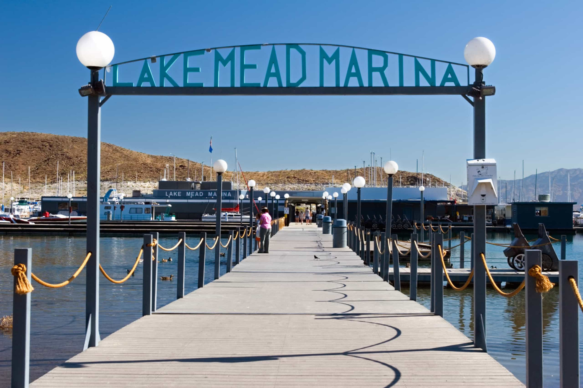 What secrets are revealed by the receding waters of Lake Mead?