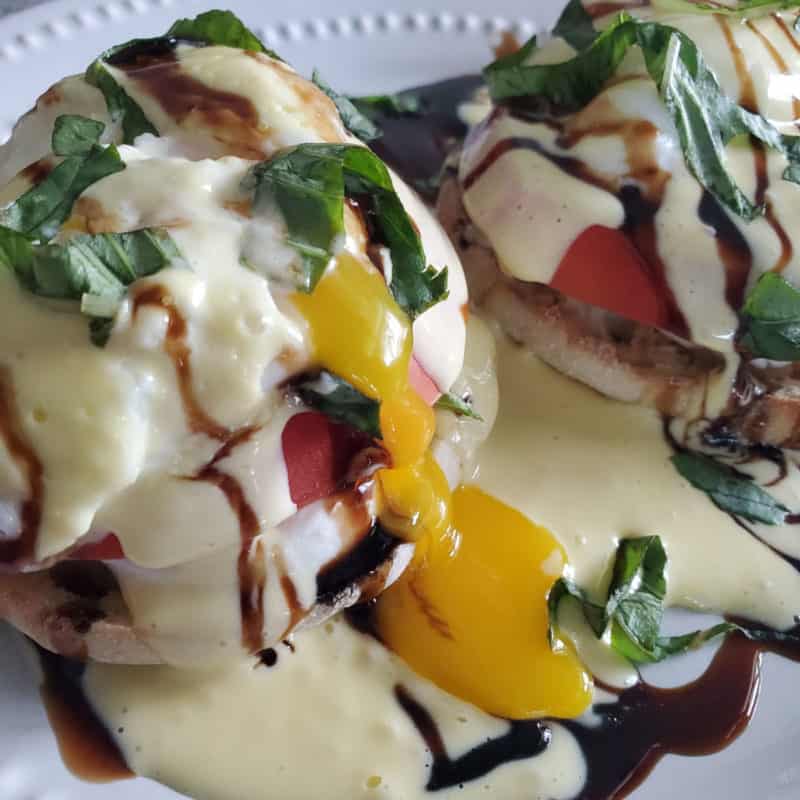 Caprese Eggs Benedict