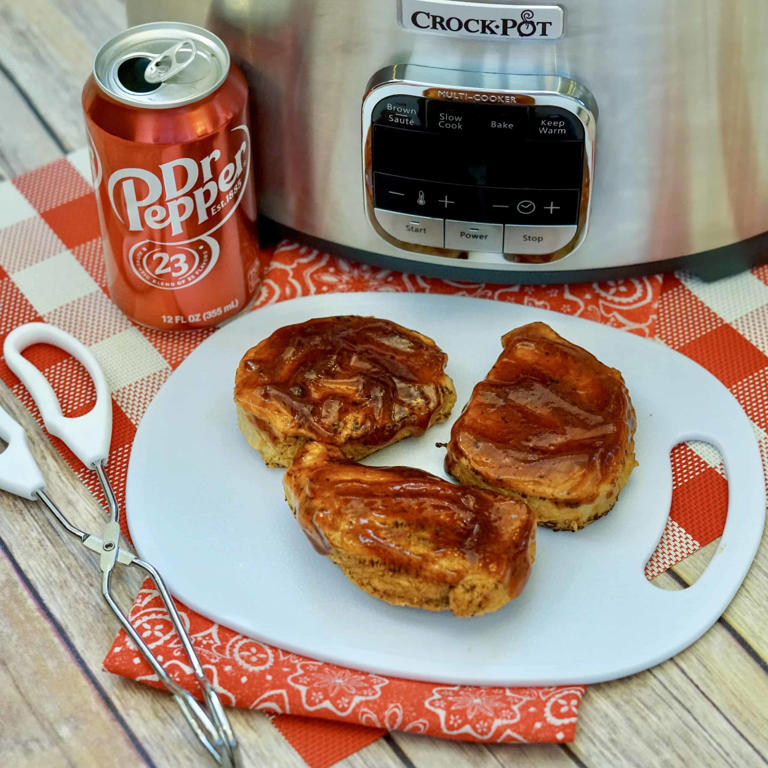 Easy Dr. Pepper Slow Cooker Pork Chops Recipe