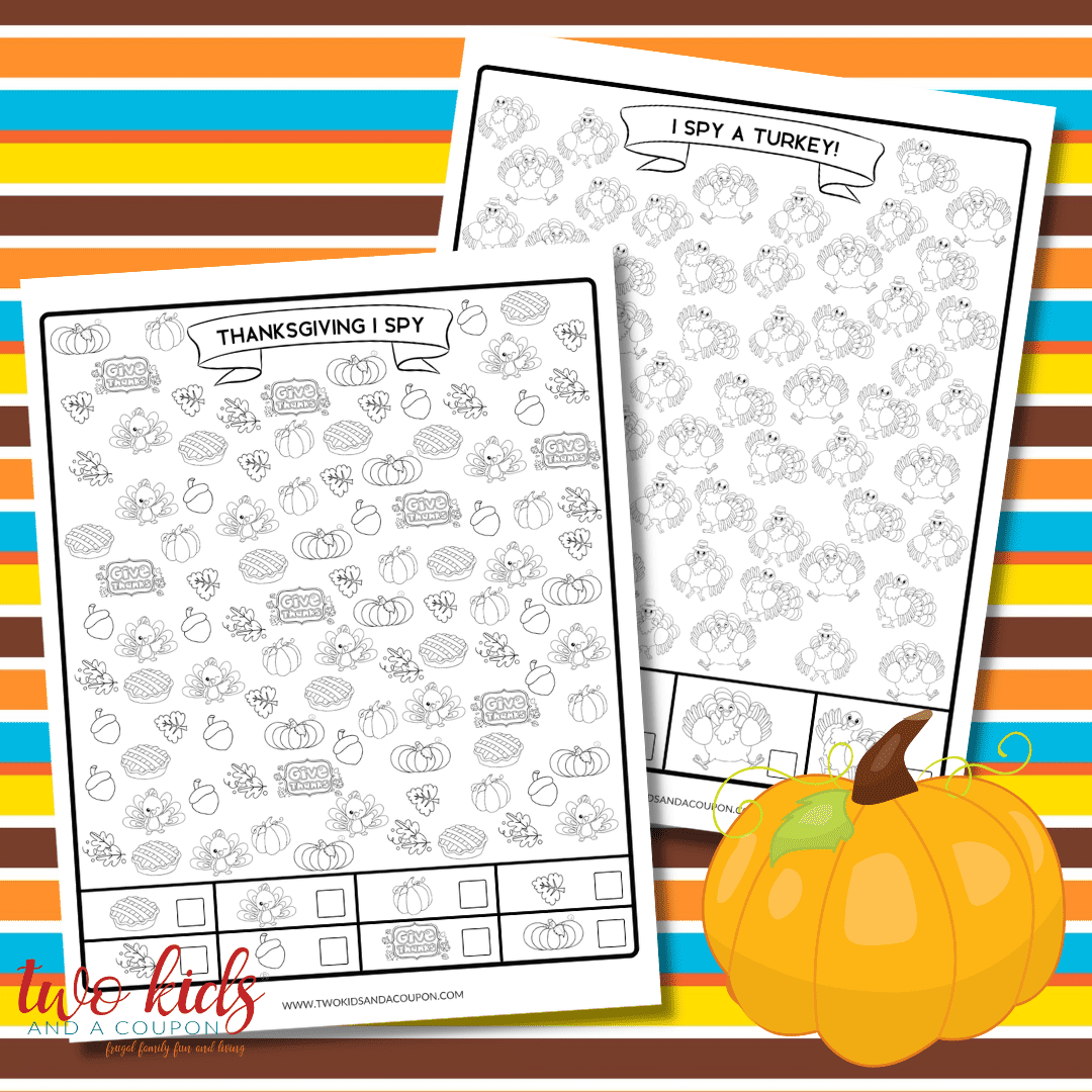 Thanksgiving I Spy Printable Game