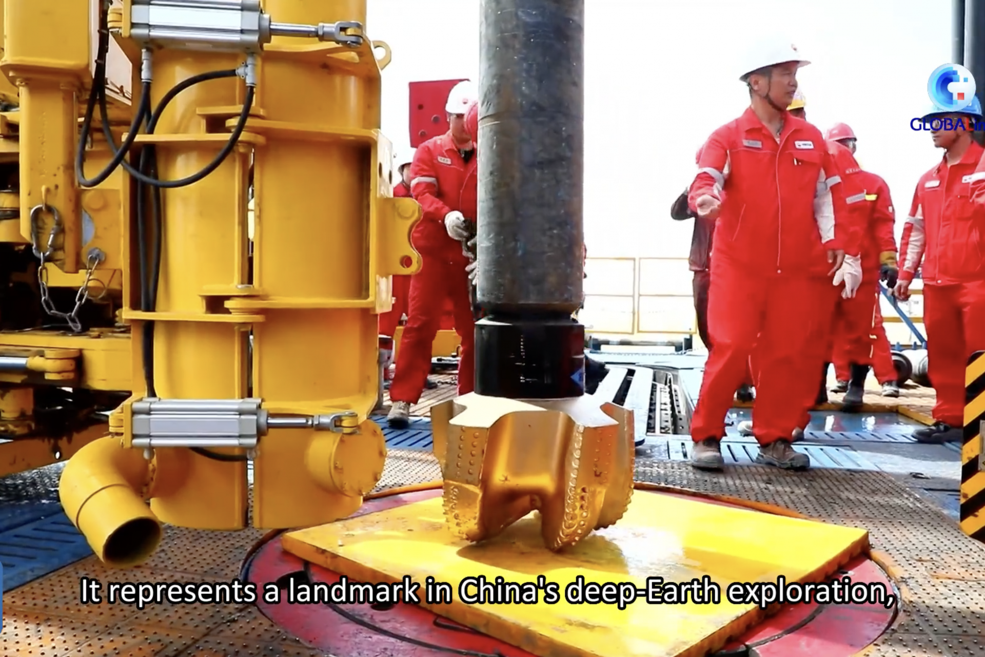 Why did China drill a borehole more than thirty thousand feet deep?