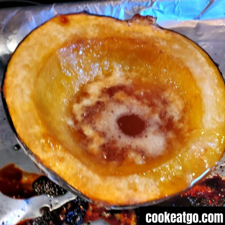 Easy oven roasted acorn squash! With maple syrup and brown sugar!