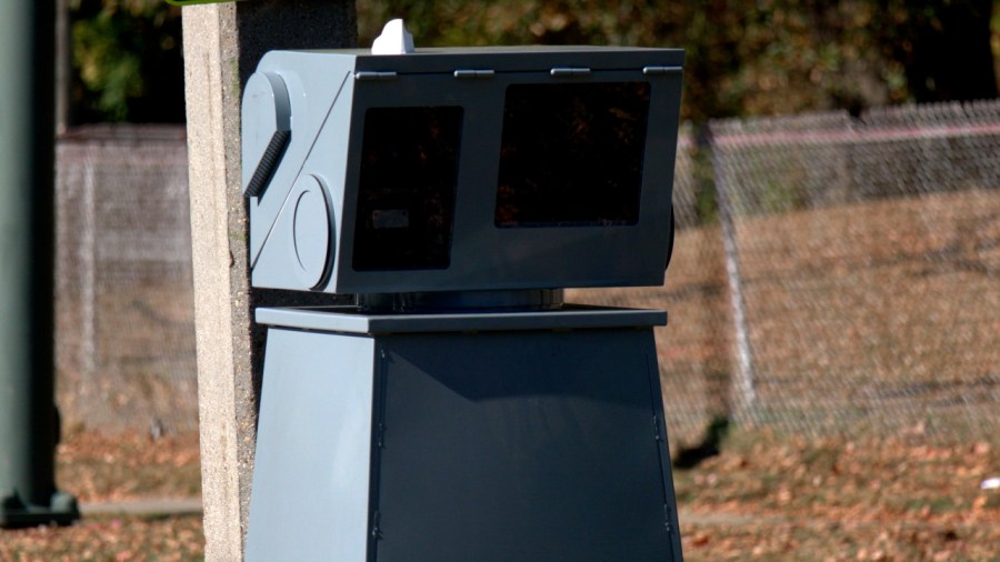 Four of the 11 speed cameras in Richmond school zones spray painted
