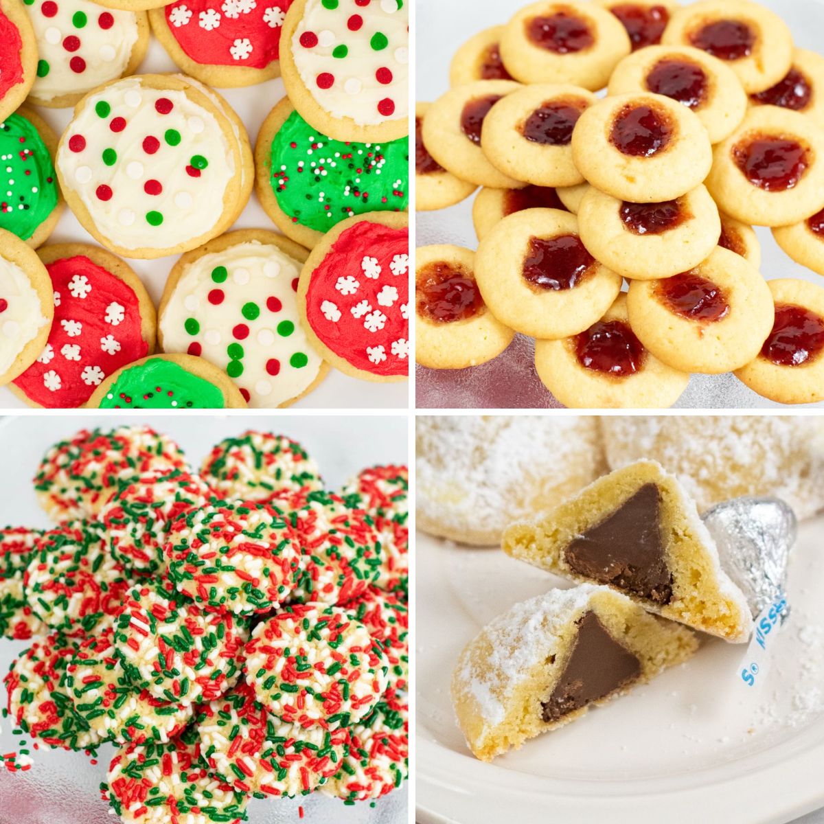 Four Christmas Cookies with One Main Dough Base