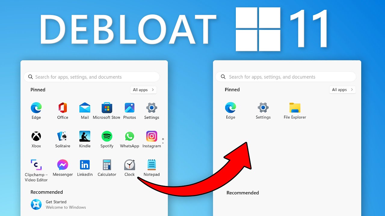 Remove Windows 11 Bloatware in Just Two Clicks