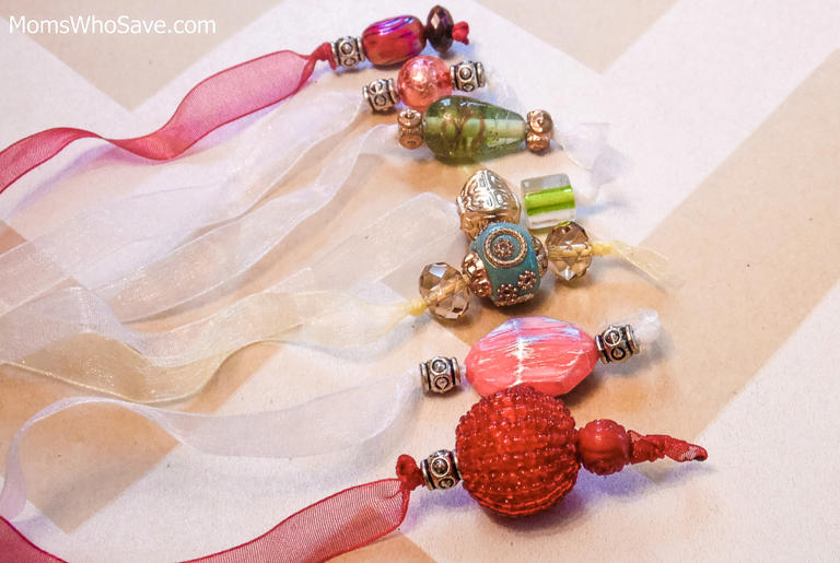 Easy DIY Bead and Ribbon Bookmarks