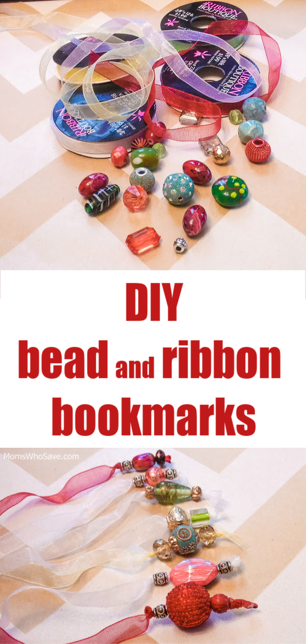 Easy DIY Bead and Ribbon Bookmarks