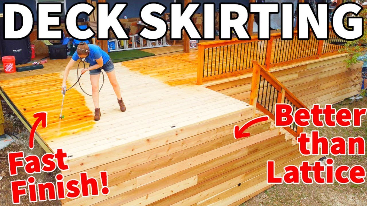 Install Deck Skirting and Stain Your Deck Like a Pro