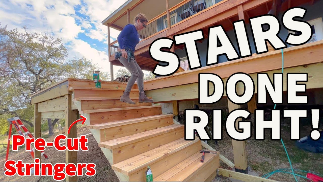 Easy Stair Building Method with DIY Step Plans