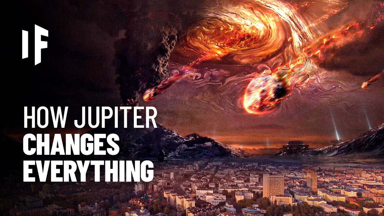 Imagine Earth orbiting the massive planet Jupiter