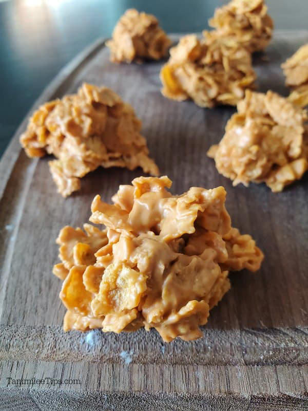 No Bake Butterscotch Cornflake Cookies