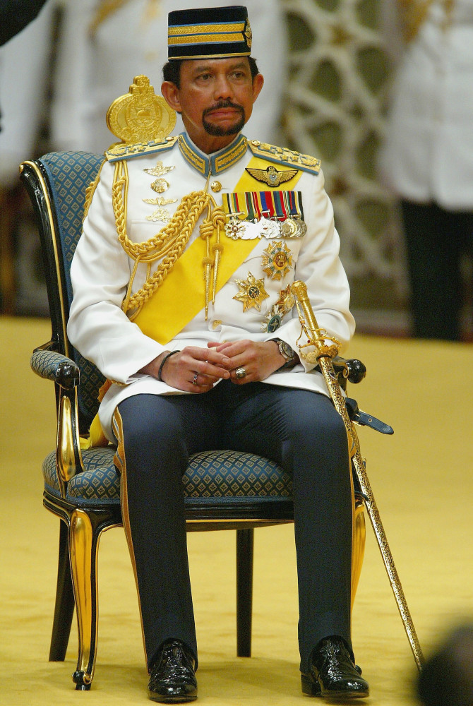 The controversial Sultan of Brunei, the current longest-ruling monarch ...