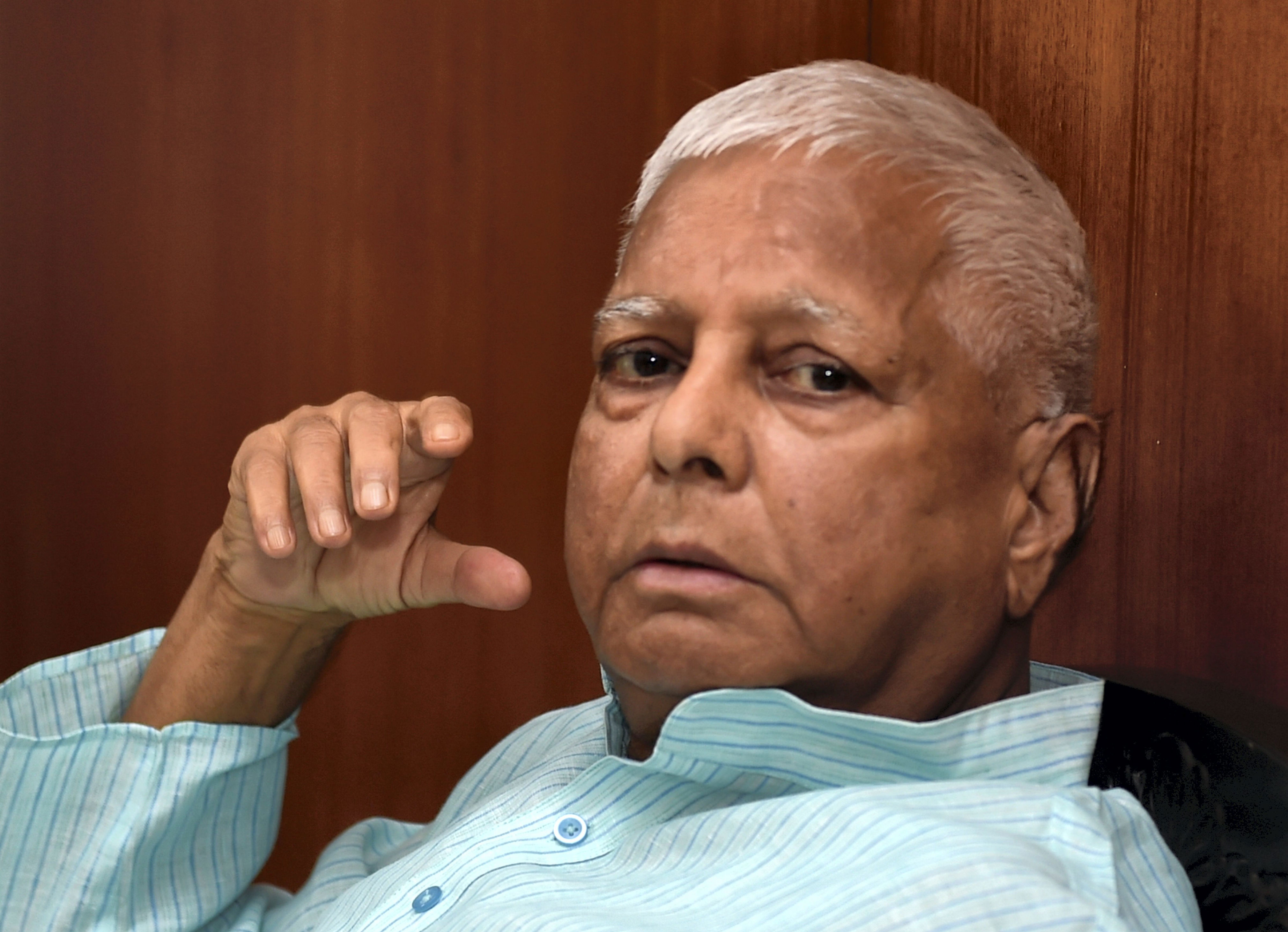 Lalu re-elected RJD president