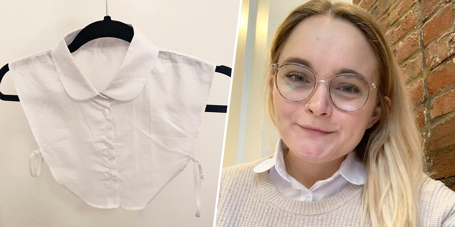 This fake collar is my ultimate wardrobe hack — and it's only $9 on Amazon