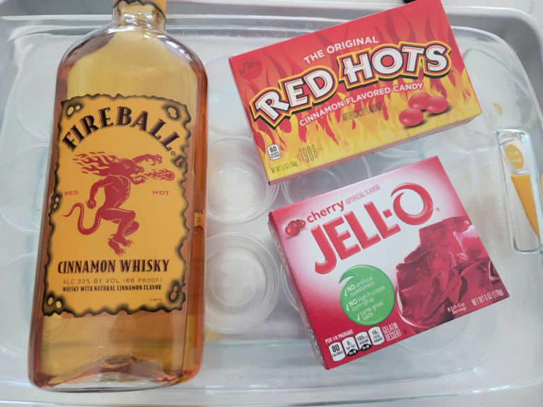 Easy Fireball Jell-O Shots for Christmas Parties