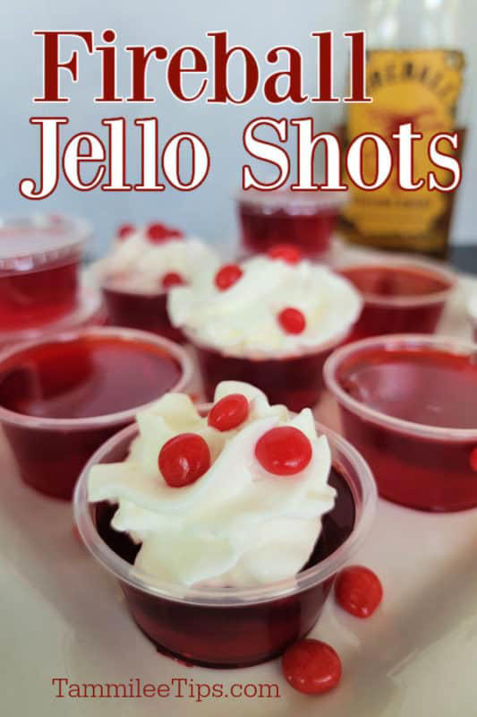 Easy Fireball Jell-O Shots for Christmas Parties