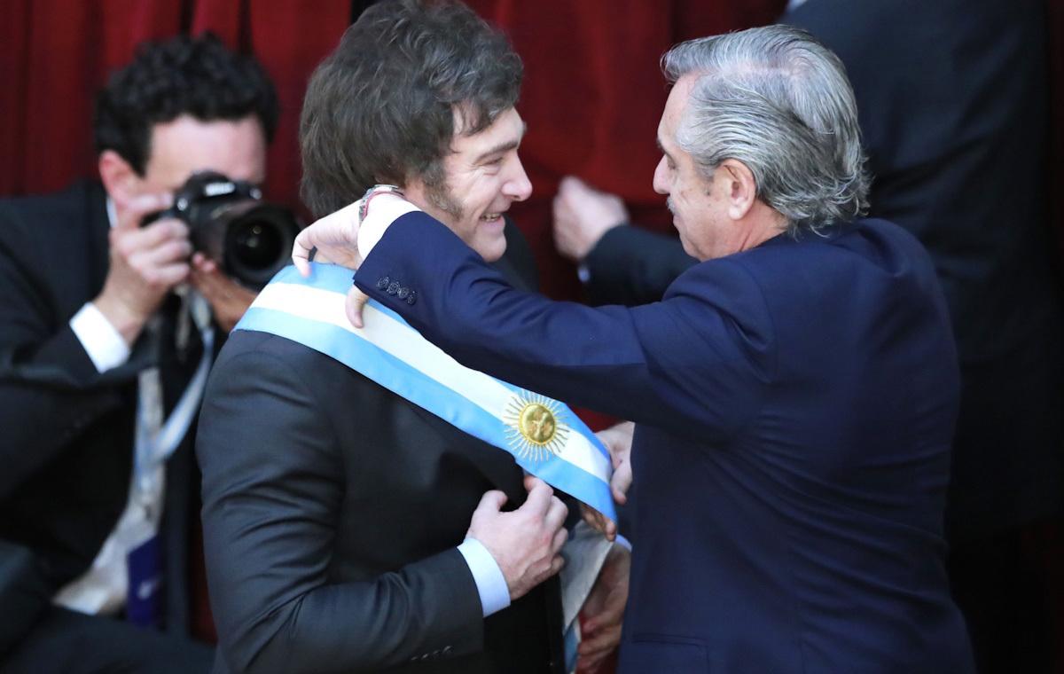 Nowy prezydent Argentyny Javier Milei został zaprzysiężony Nowy prezydent Argentyny Javier Milei został zaprzysiężony