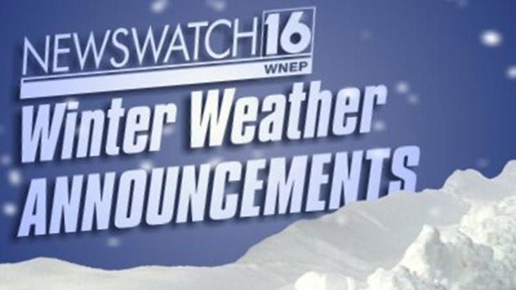 Community weather-related announcements