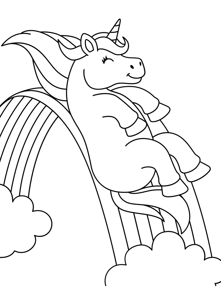 15 Free Printable Unicorn Coloring Pages