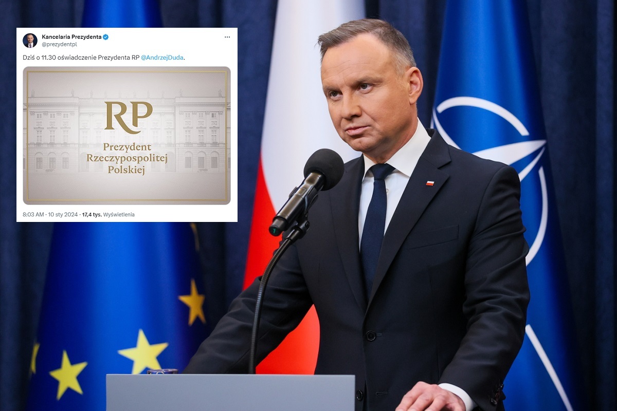 Prezydent Andrzej Duda przed południem wygłosi oświadczenie!