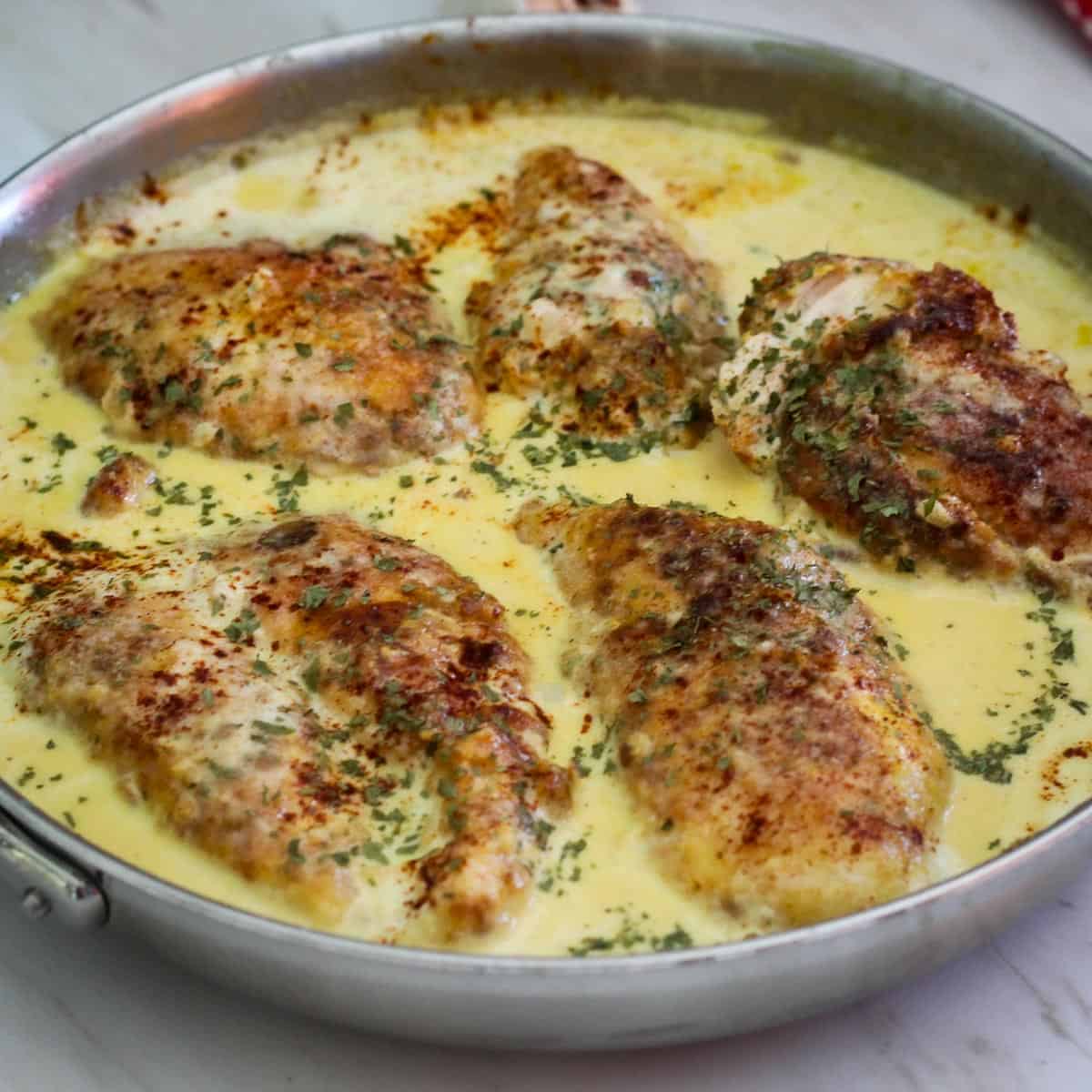 Creamy Garlic Chicken with Dijon Mustard