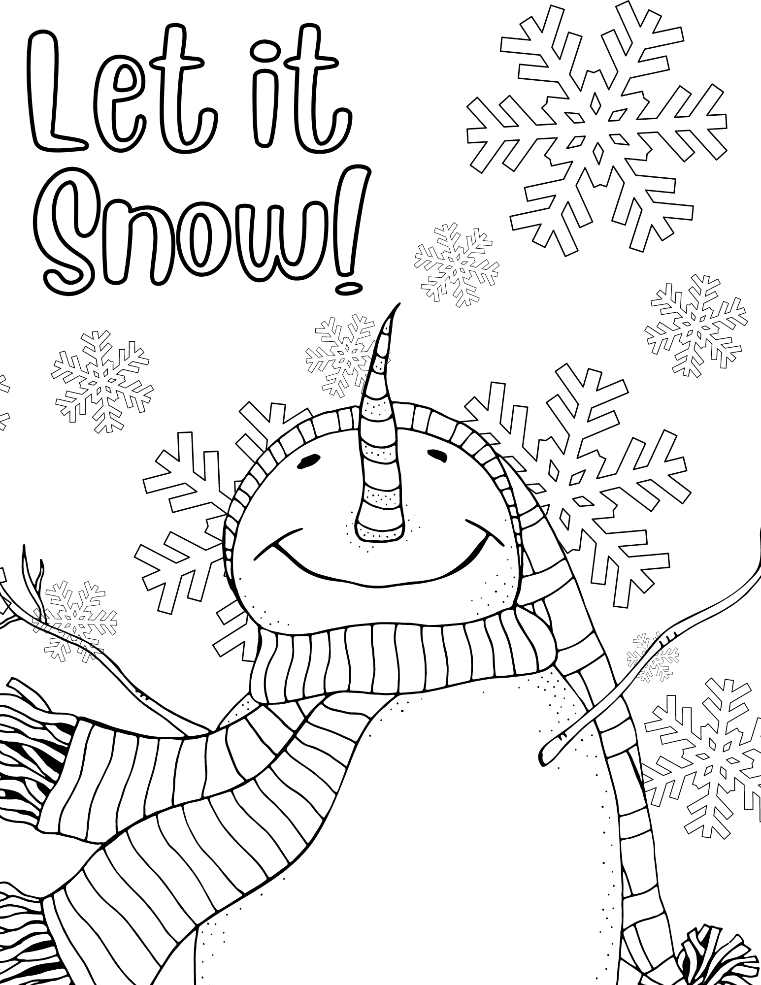 8 Free Snowman Coloring Pages