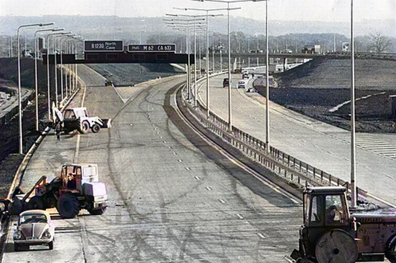 The reason why the M62 ends in the middle of nowhere