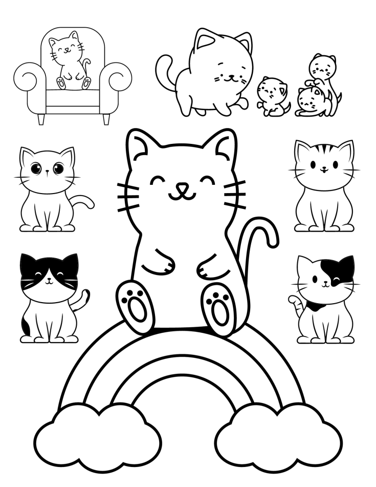 150+ Cute Coloring Pages