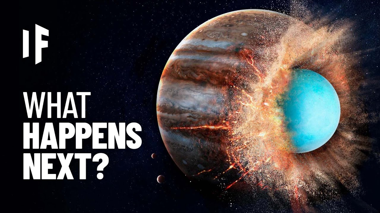 What would happen if Jupiter collided violently with Uranus?