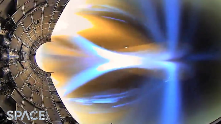 Watch This Spectacular Video That Captures A Fiery Re-Entry Of SpaceX's ...