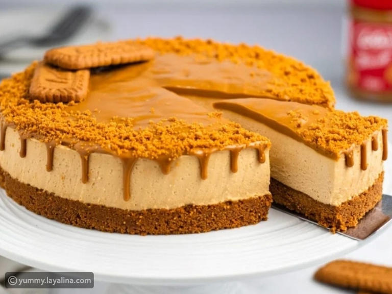 طريقة تشيز كيك اللوتس البارد