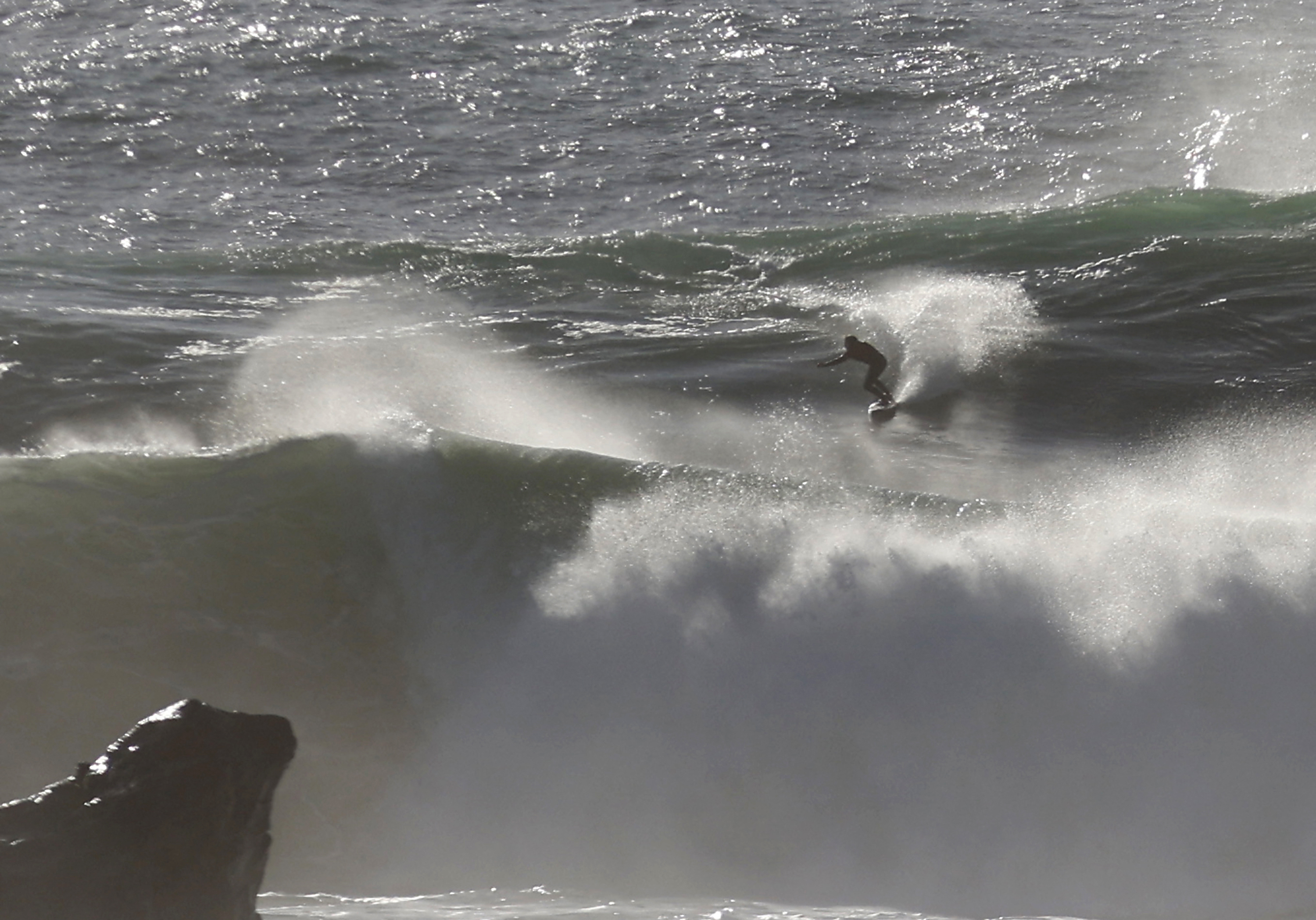 Stunning images of monster waves at California's Mavericks Beach