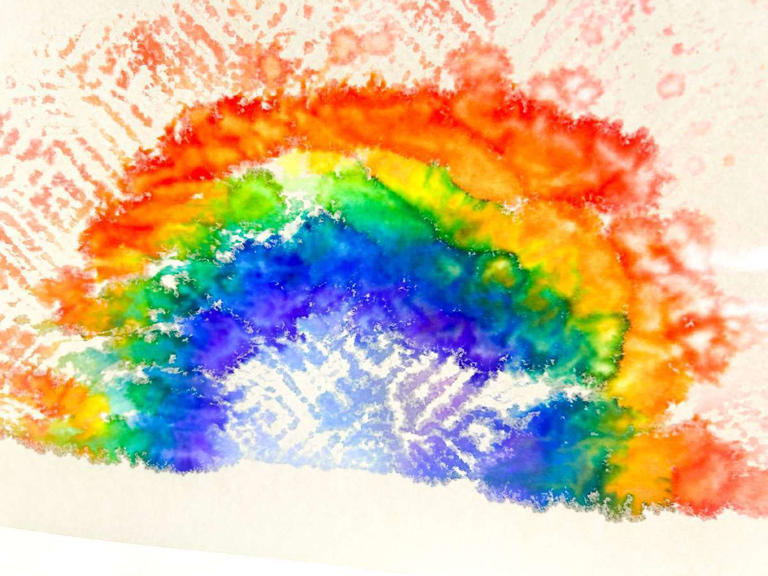 Cute STEM Rainbow Art Craft