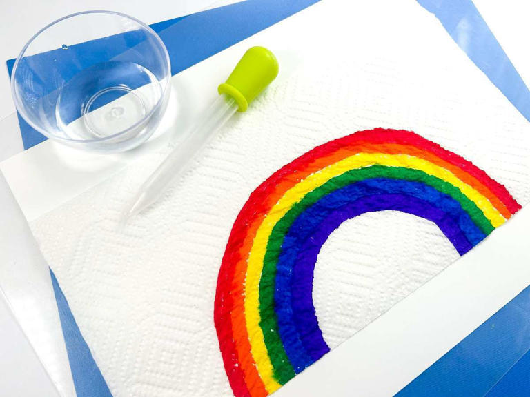 Cute STEM Rainbow Art Craft