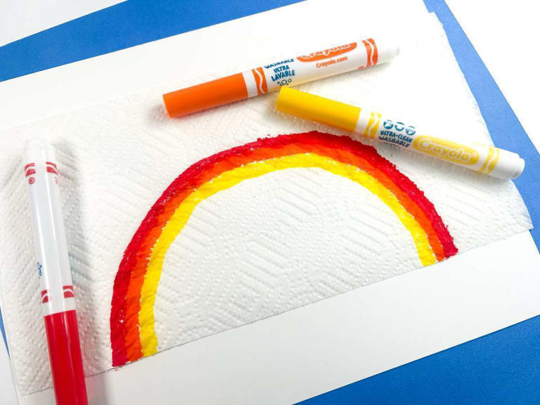 Cute STEM Rainbow Art Craft