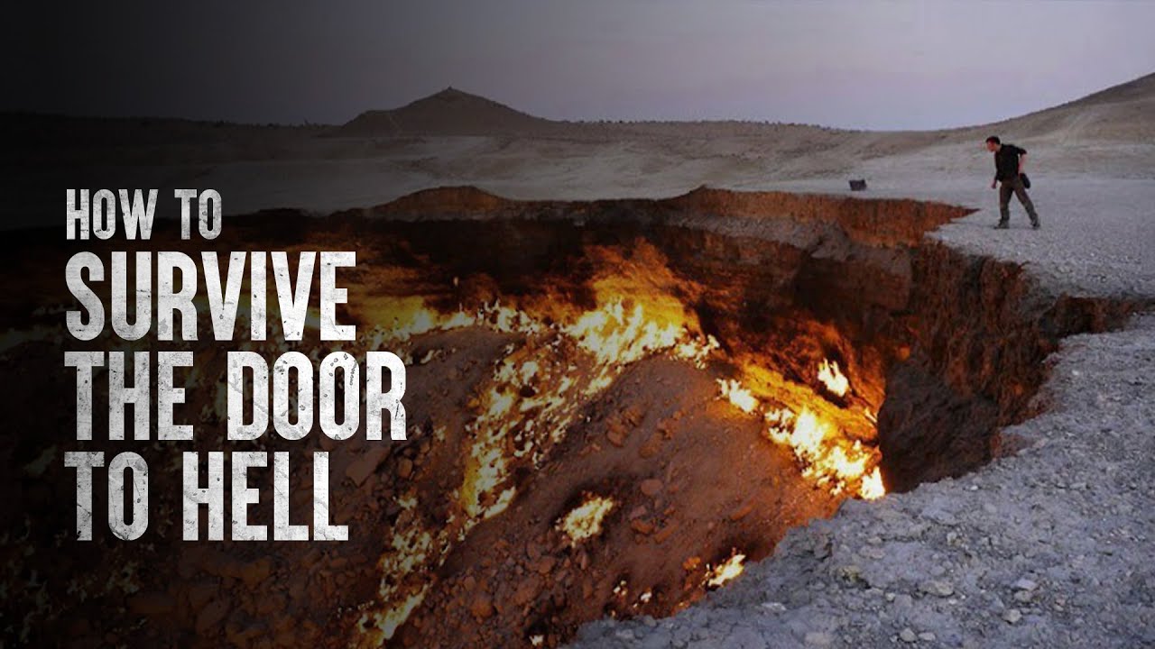Surviving a fall into the Door to Hell