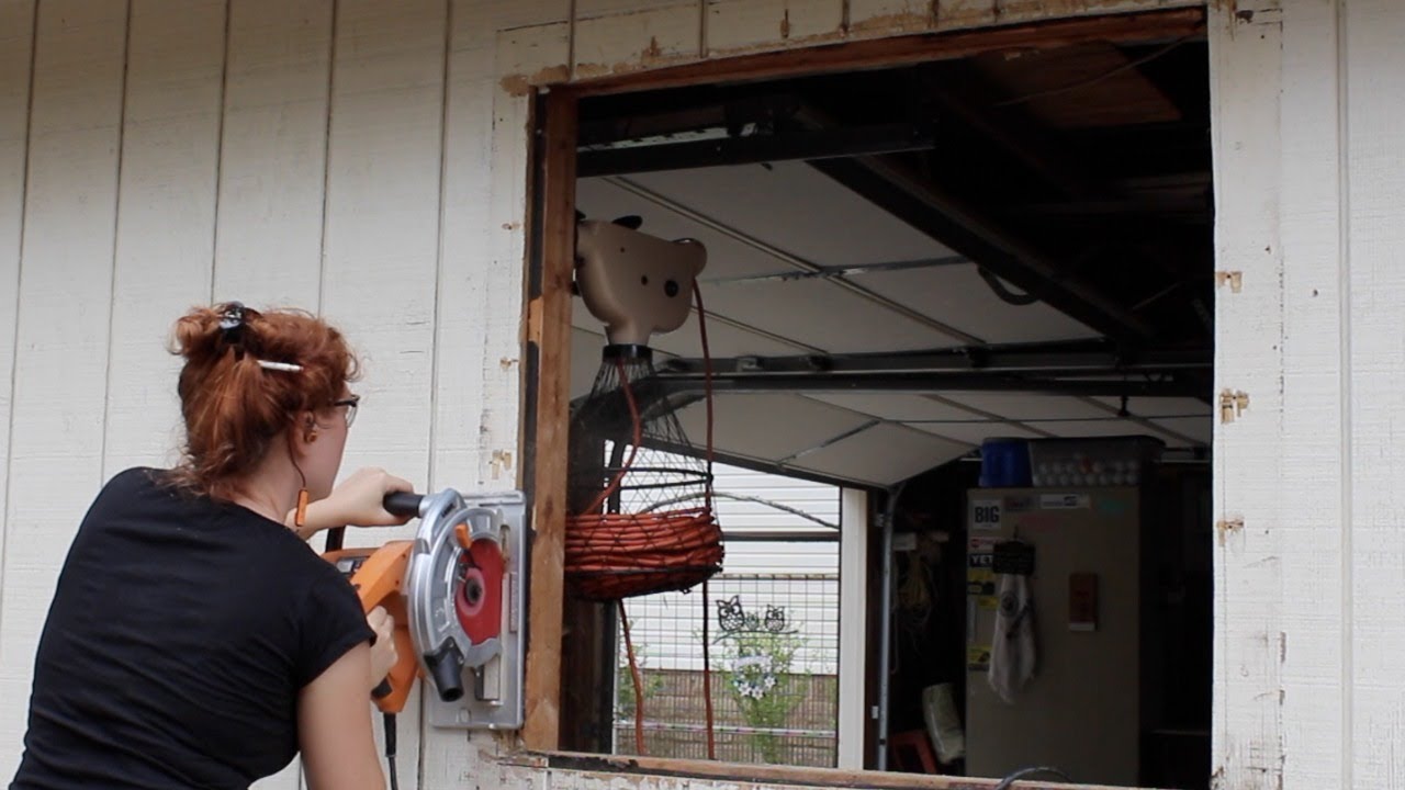 Replace garage windows to improve light and airflow