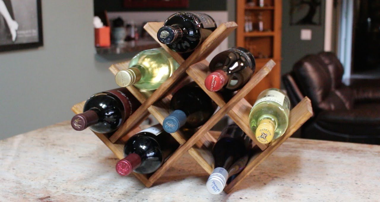 DIY Gift Idea: Countertop Wine Rack