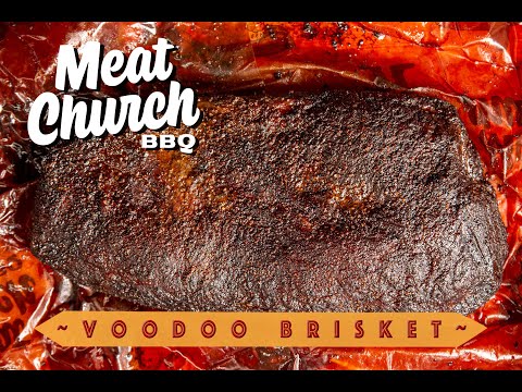 Smoke voodoo brisket for perfect bark and juicy meat