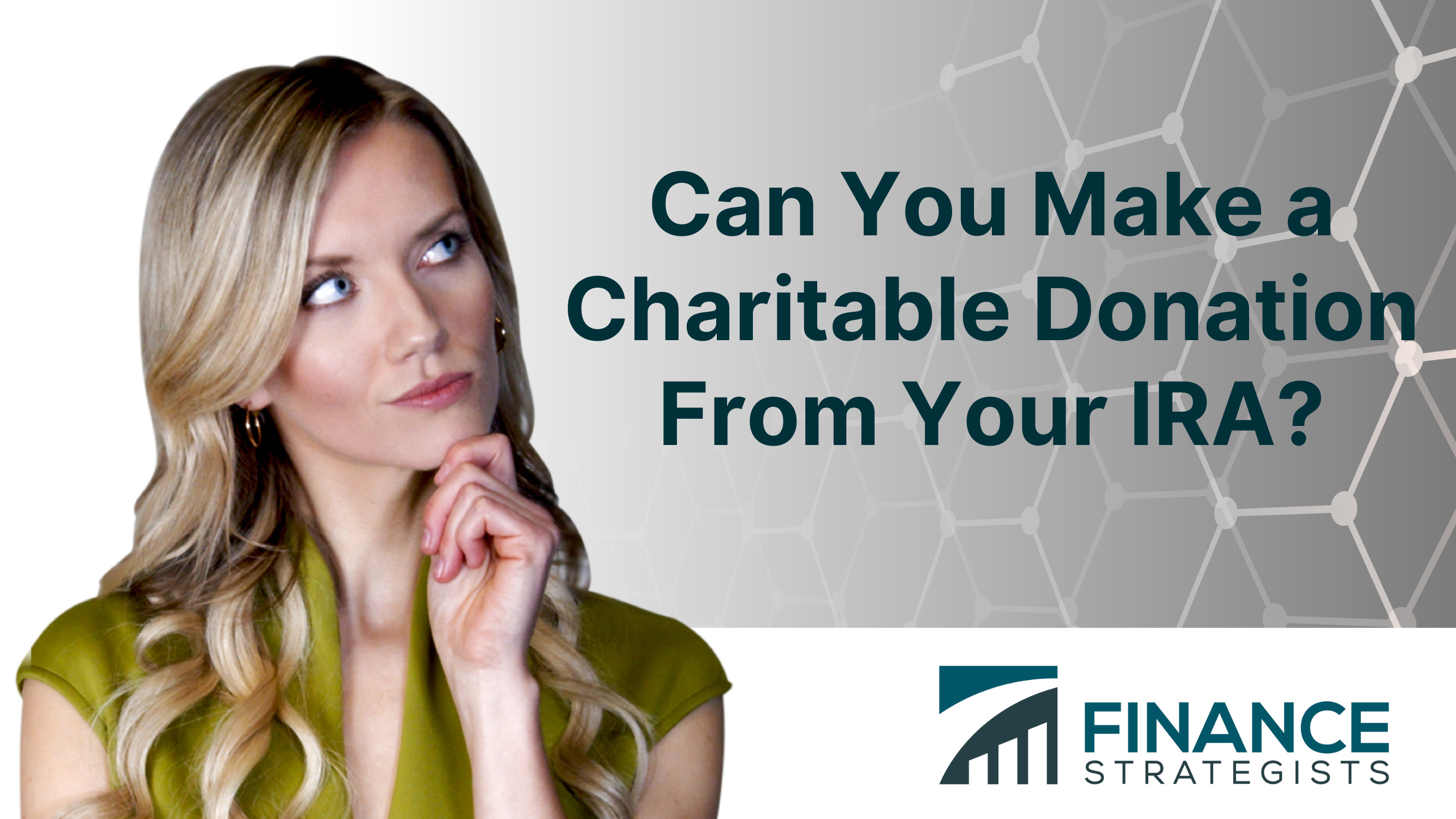 Can You Make a Charitable Donation From Your IRA?