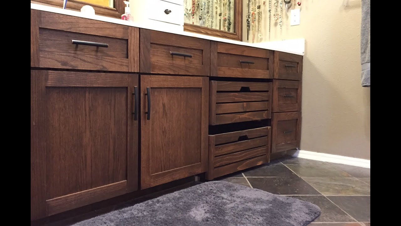 Build shaker style doors while refinishing a bathroom vanity