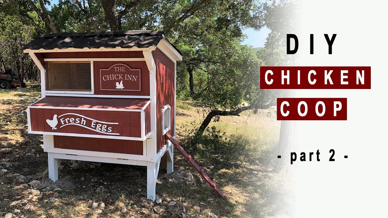 How to build a backyard chicken coop (part 2)