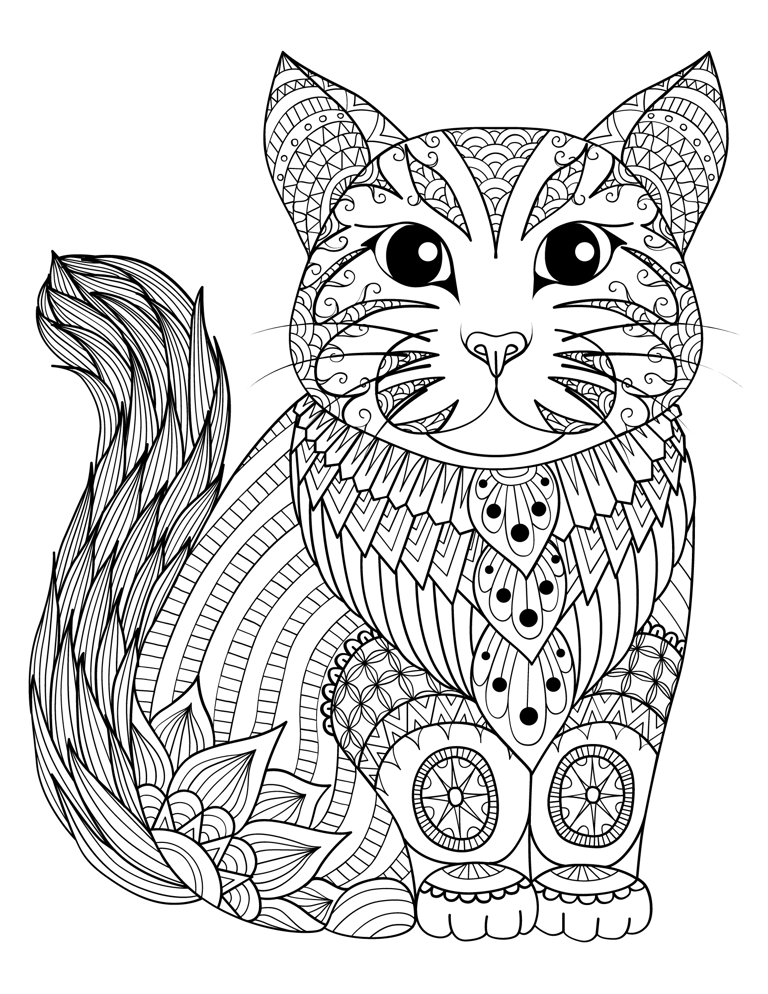 25 Animal Coloring Pages for Adults
