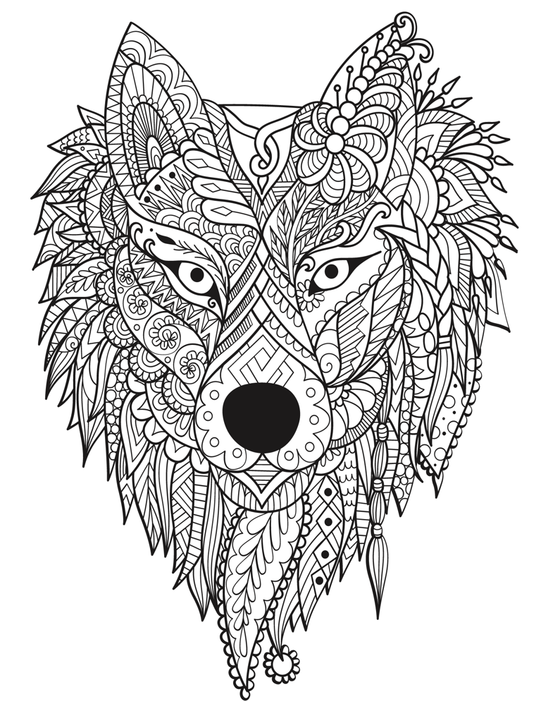 25 Animal Coloring Pages for Adults